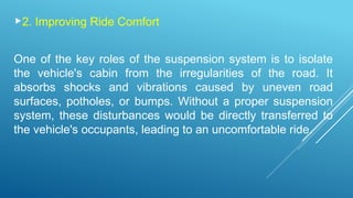 suspension system functions and components | PPTX