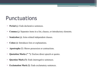 Parts of sentences for functional english english .pptx