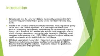 introduction to service quality | PPTX
