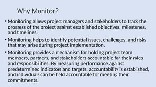 TOPIC ONE for principle of project monitoring and evaluation | PPTX