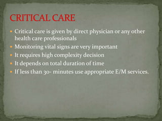 EVALUATION AND MANAGEMENT CPT CODING-2017 | PPTX