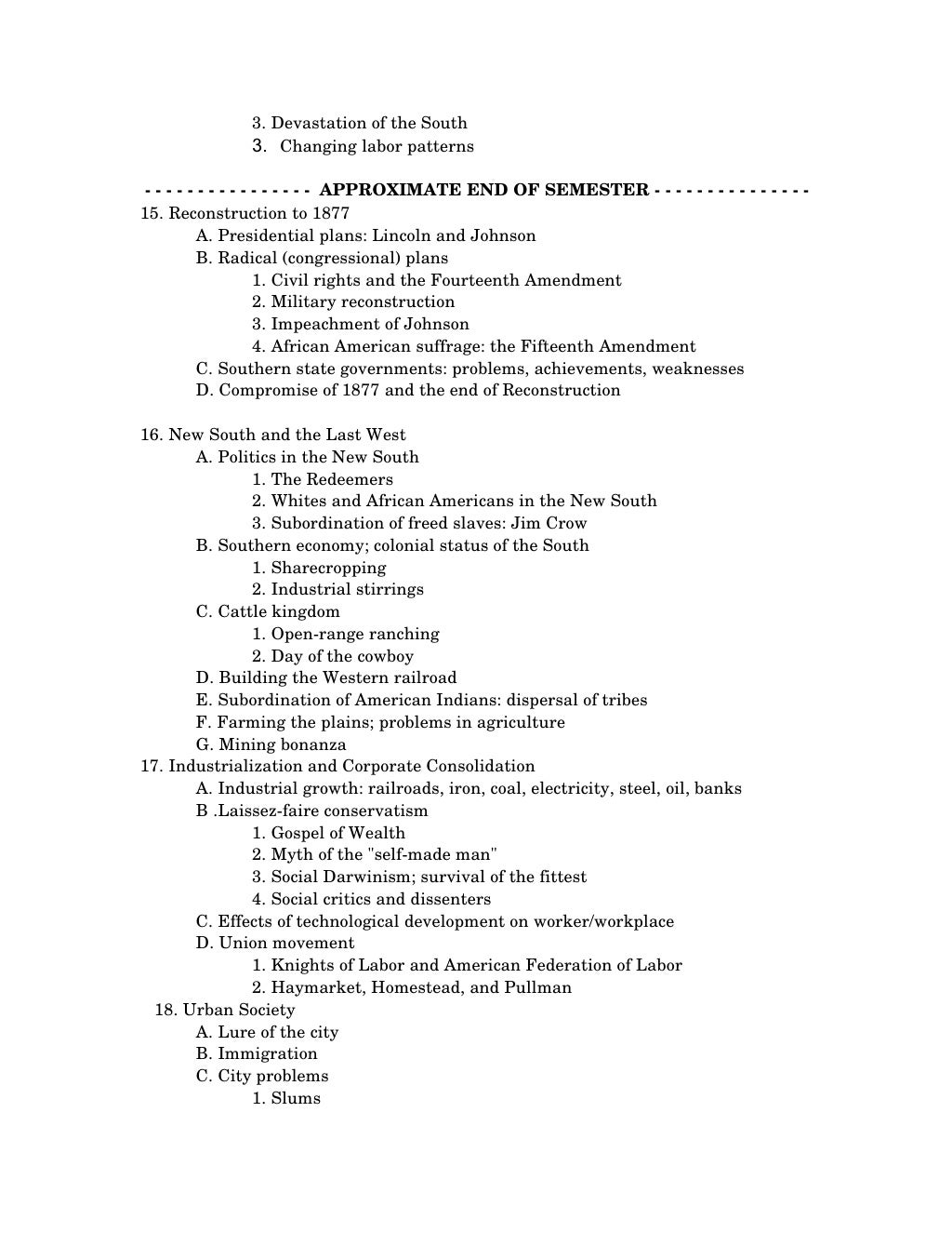 Topic Outline Topic Outline