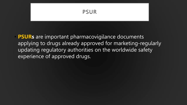 Topic – PSUR by Sourav Chander.pptx