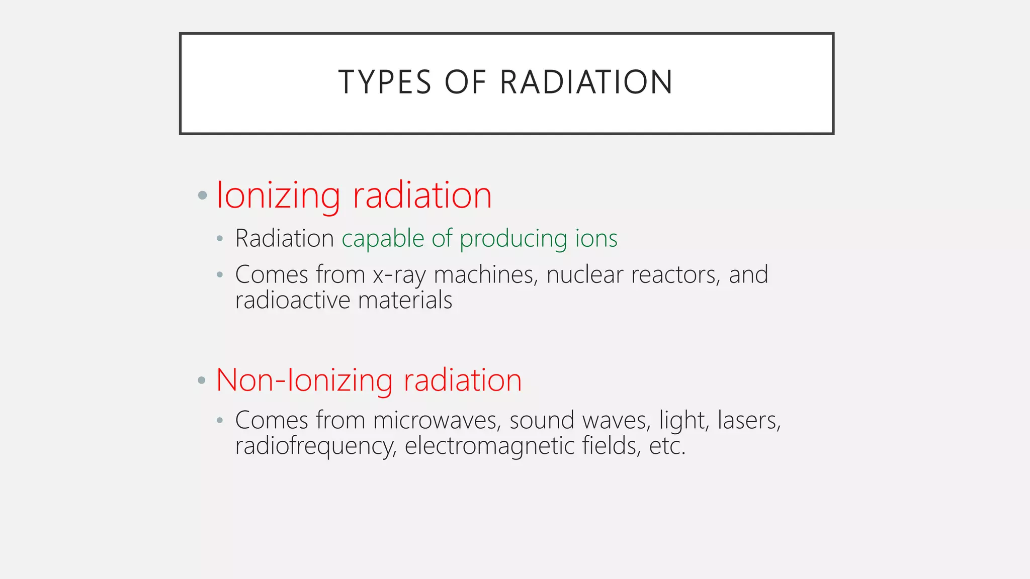Topic radiation safety | PPTX