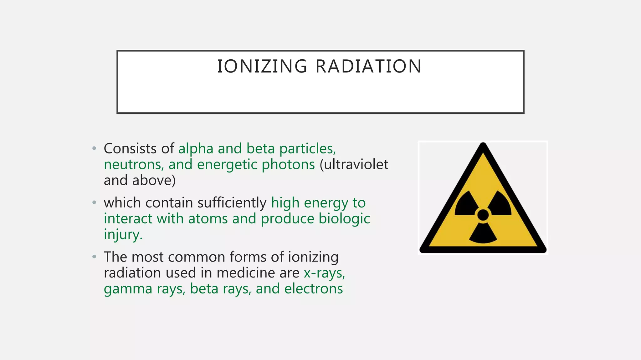 Topic radiation safety | PPTX