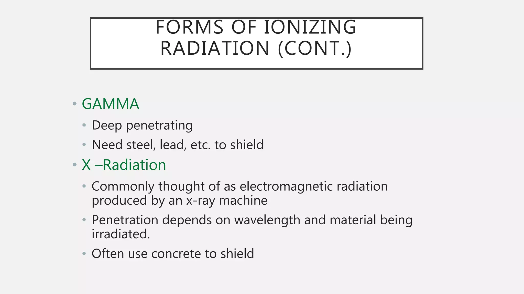 Topic radiation safety | PPTX