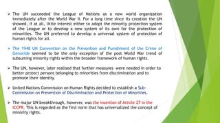 TOPIC – RIGHTS OF MINORITIES UNDER INTERNATIONAL LAW.pptx