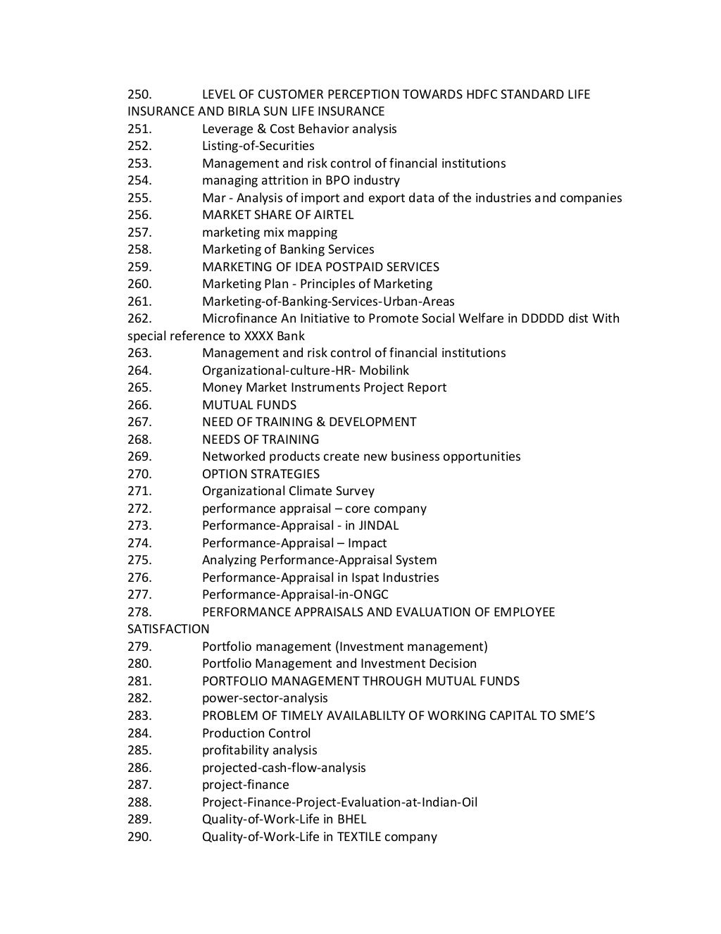 Topics For Project topics-for-project