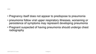 community acquired pneumonia in pregnancy | PPTX | Pregnancy ...