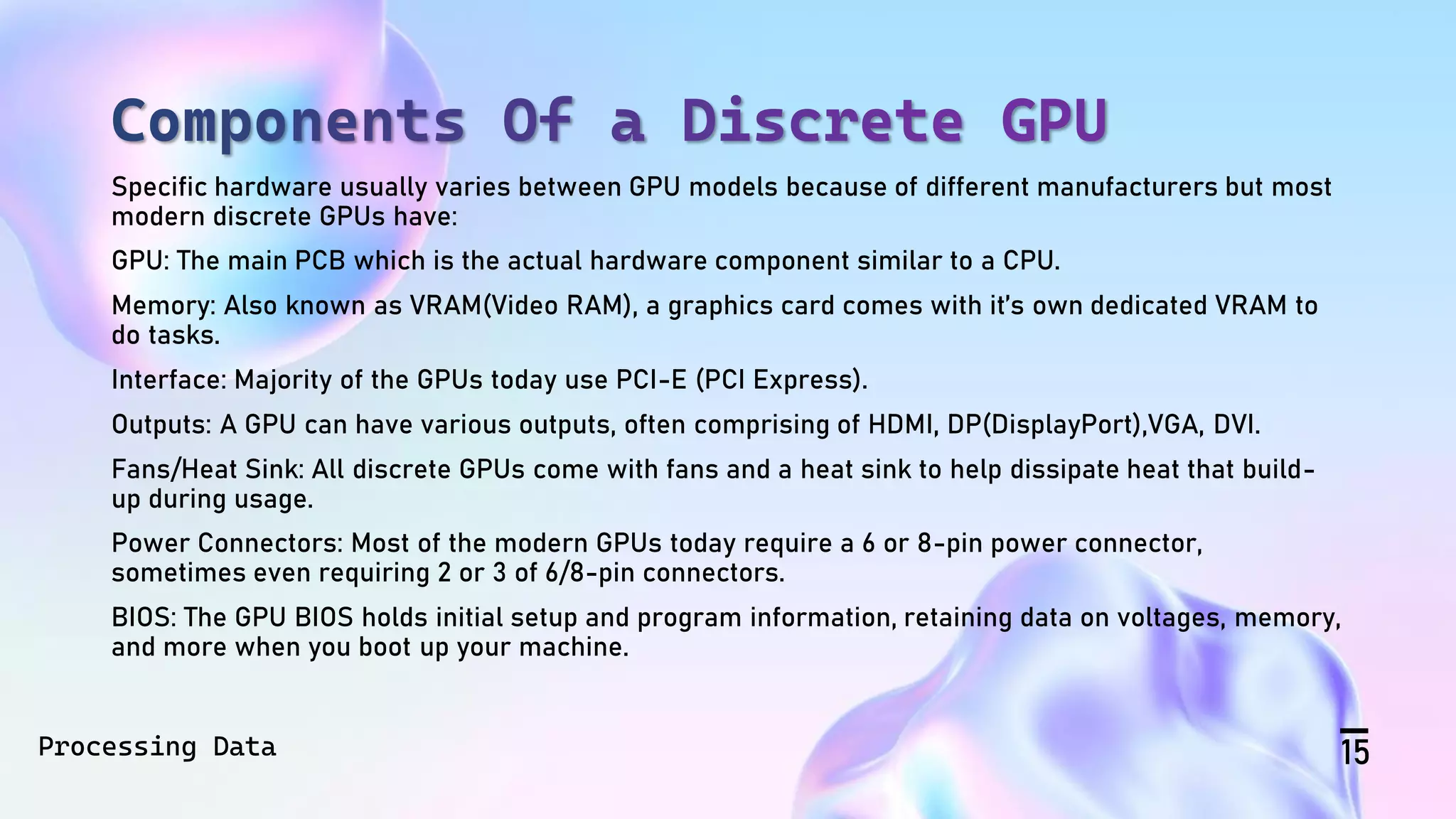 Topics - , Addressing modes, GPU, .pdf | Computing | Technology & Computing