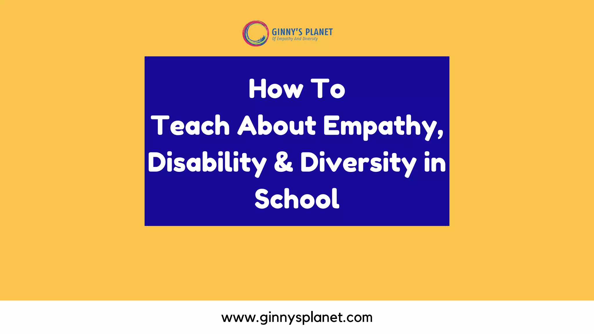 How To Teach About Empathy, Disability & Diversity in School | PDF