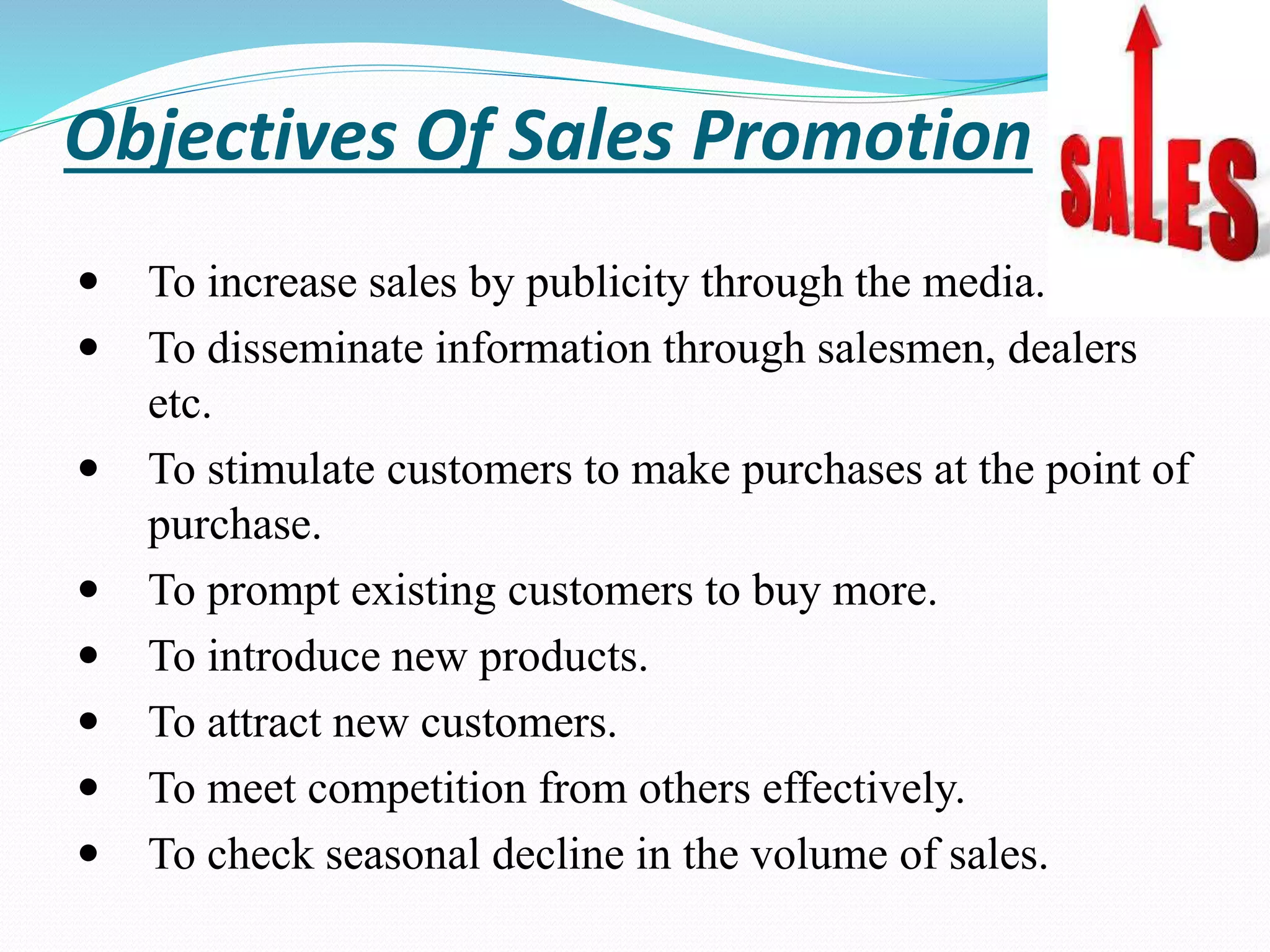 Topic sales promotion sales promotion mix kinds of promotion | PPTX