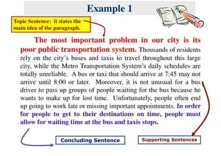 Topic Sentence | PDF