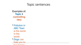 Topic Sentence paper writing theses.pptx