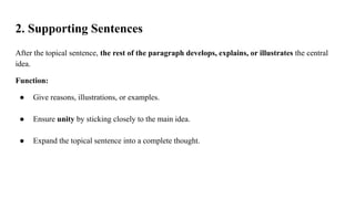 Topic Sentence / paragraph writing pdf.. | PDF