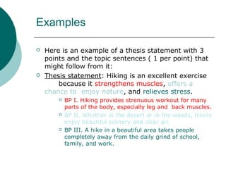 Topic Sentences | PPT