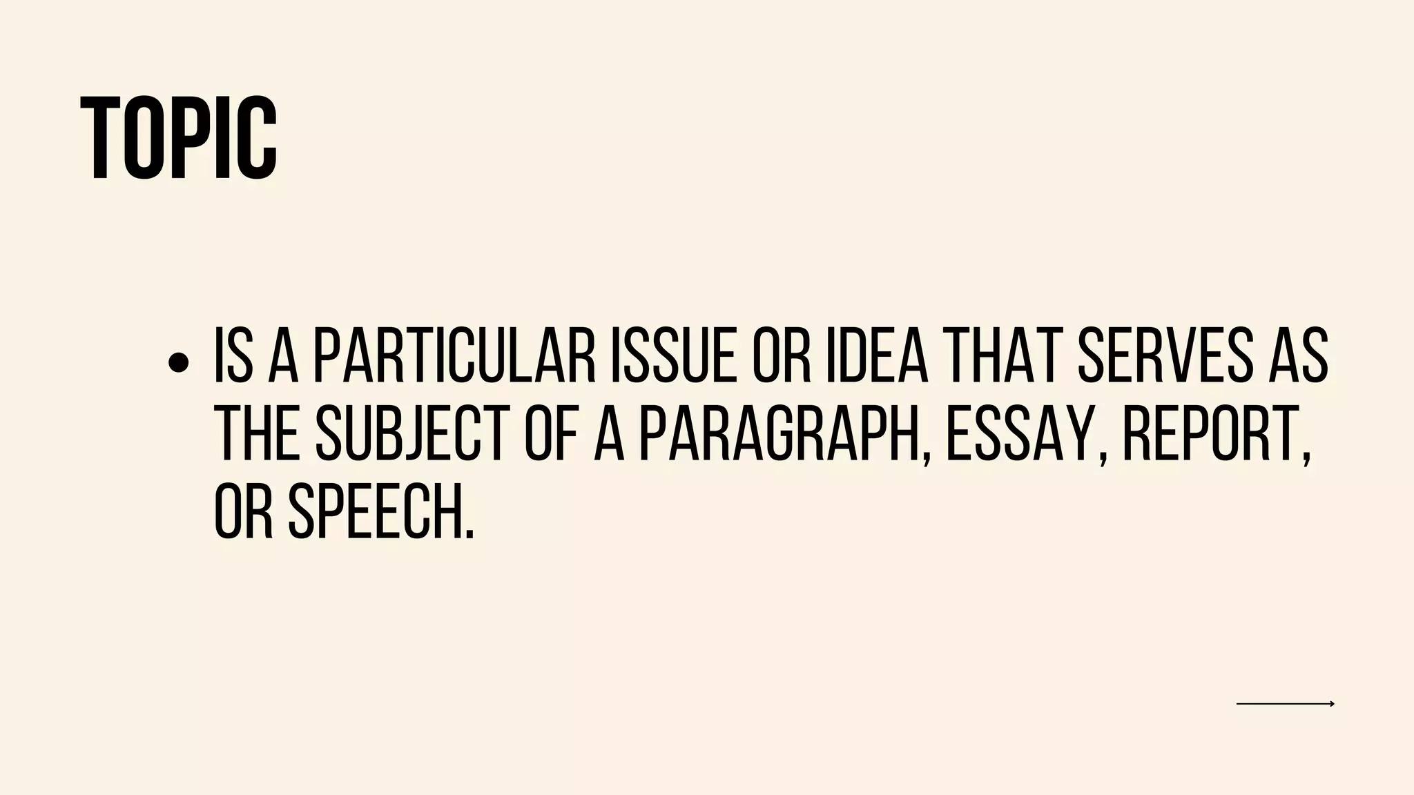 TOPIC SENTENCE ( TOPIC OUTLINE AND SENTENCE OUTLINE.pdf