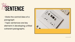 TOPIC SENTENCE ( TOPIC OUTLINE AND SENTENCE OUTLINE.pdf