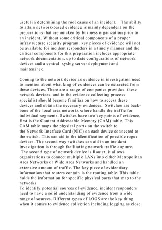 Topic Since information extracted from router or switch interfaces.docx