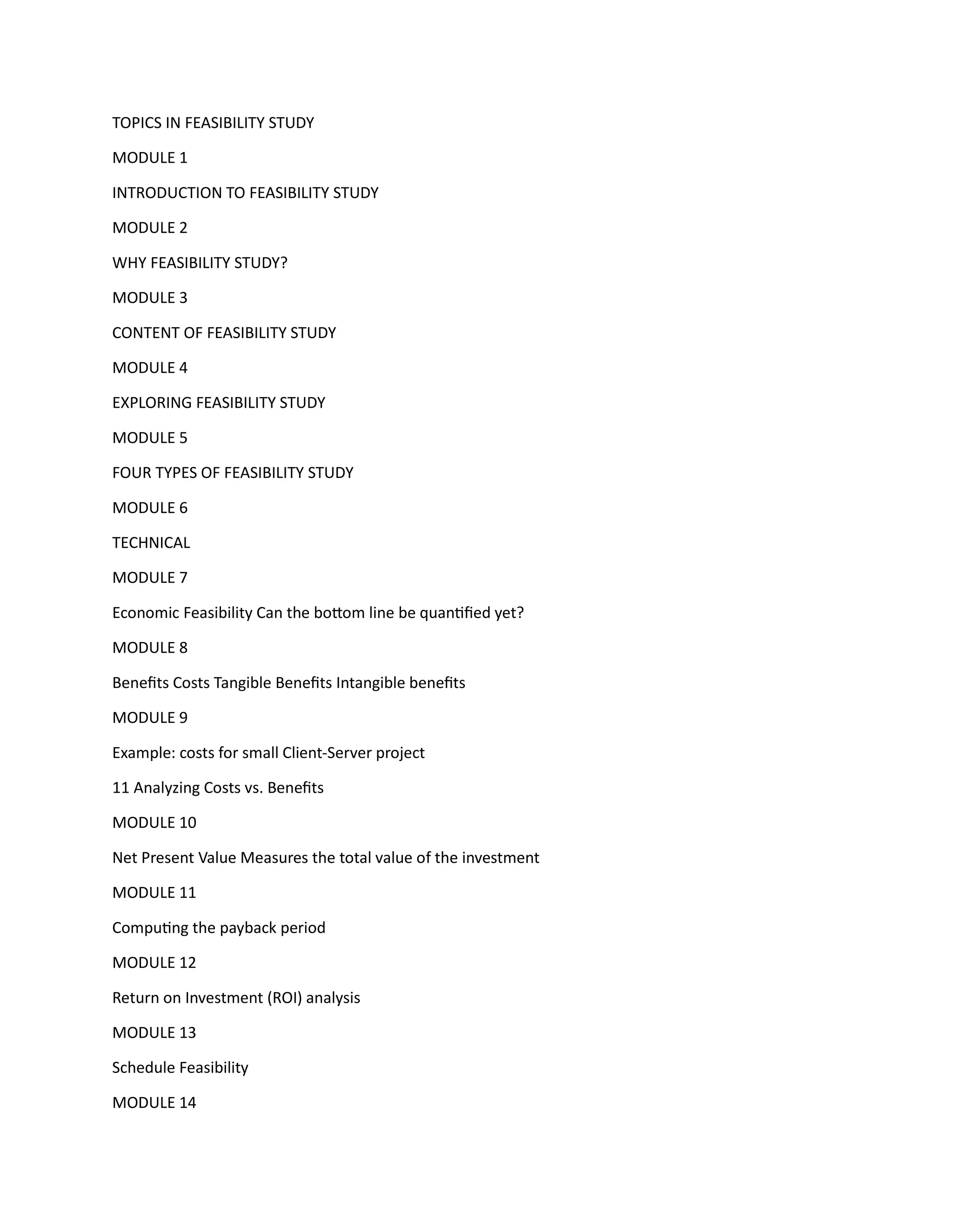 TOPICS IN FEASIBILITY STUDY.docx