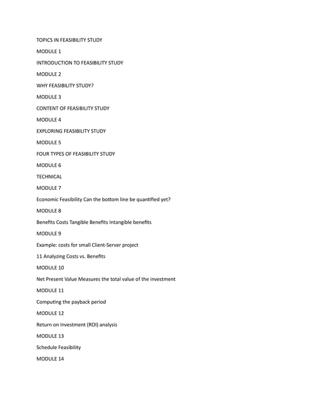 TOPICS IN FEASIBILITY STUDY.docx