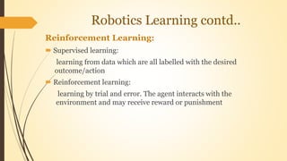 Topics in robotics | PPTX