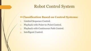 Topics in robotics | PPTX