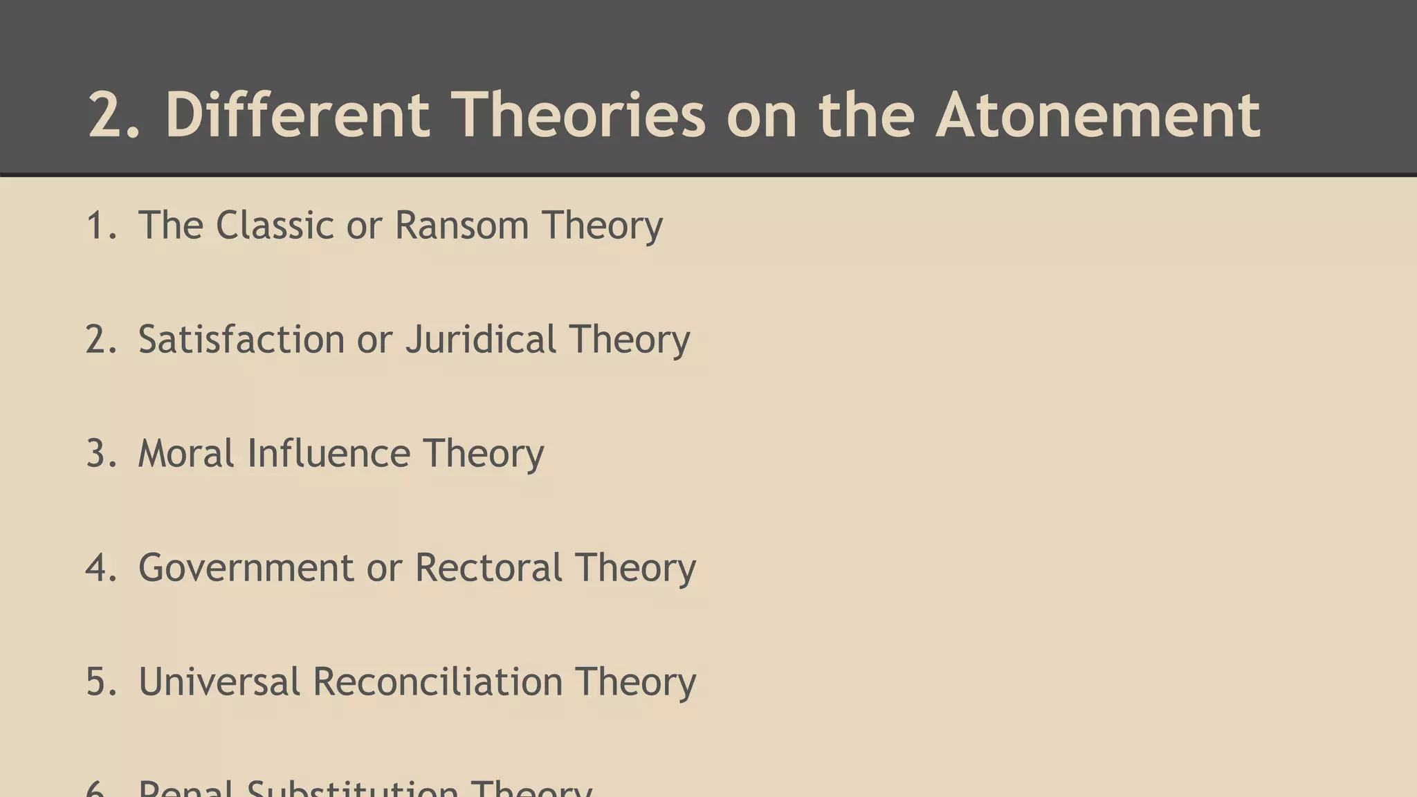 Atonement - Topics in Theology | PPTX
