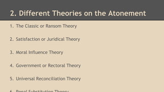 Atonement - Topics in Theology | PPTX