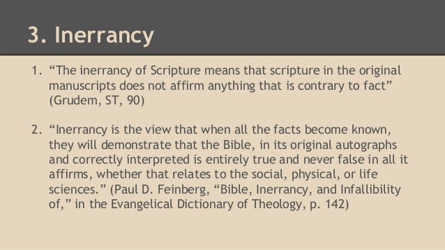 Bibliology - Topics in Theology