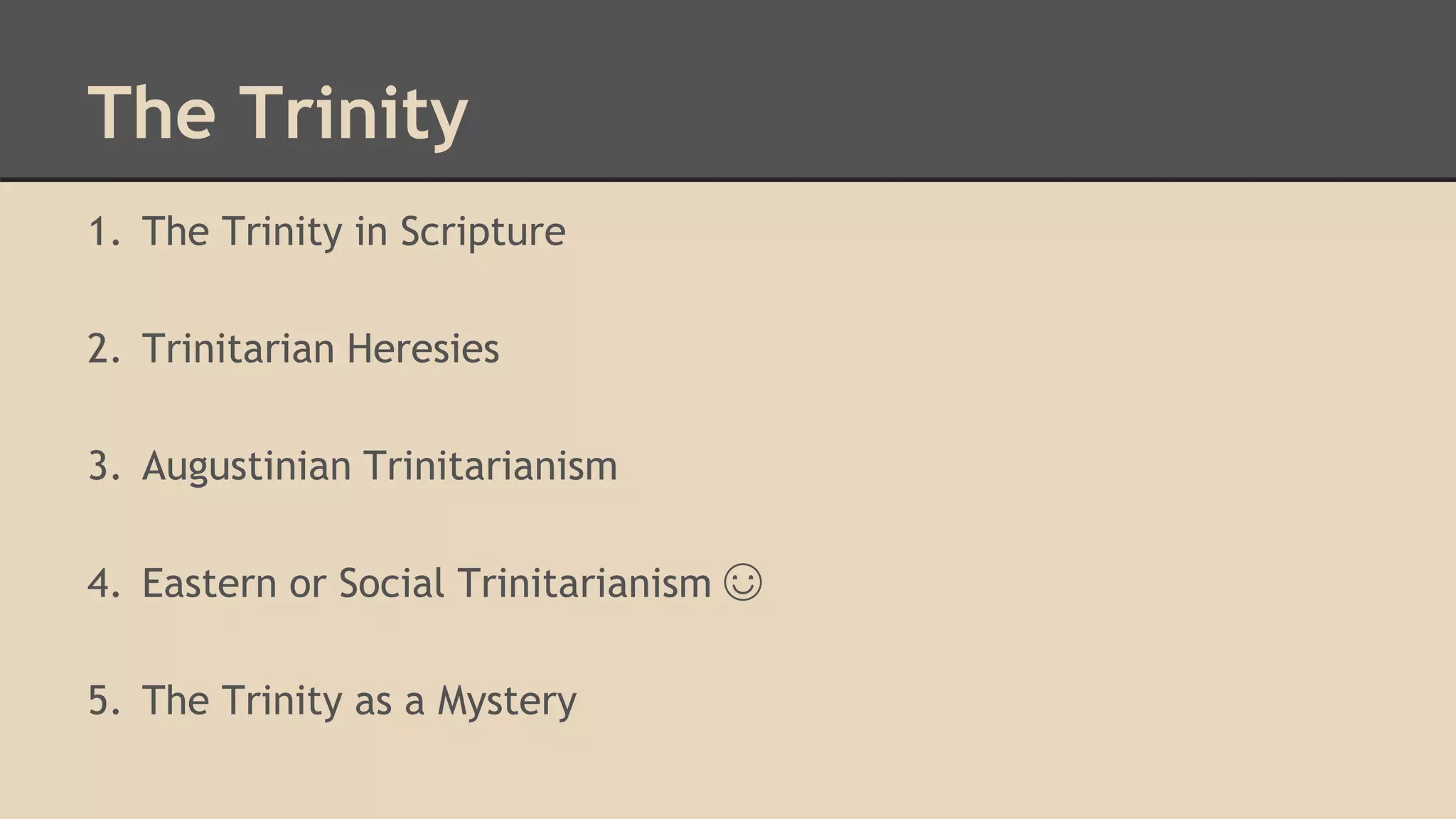 The Trinity - Topics in Theology | PPTX