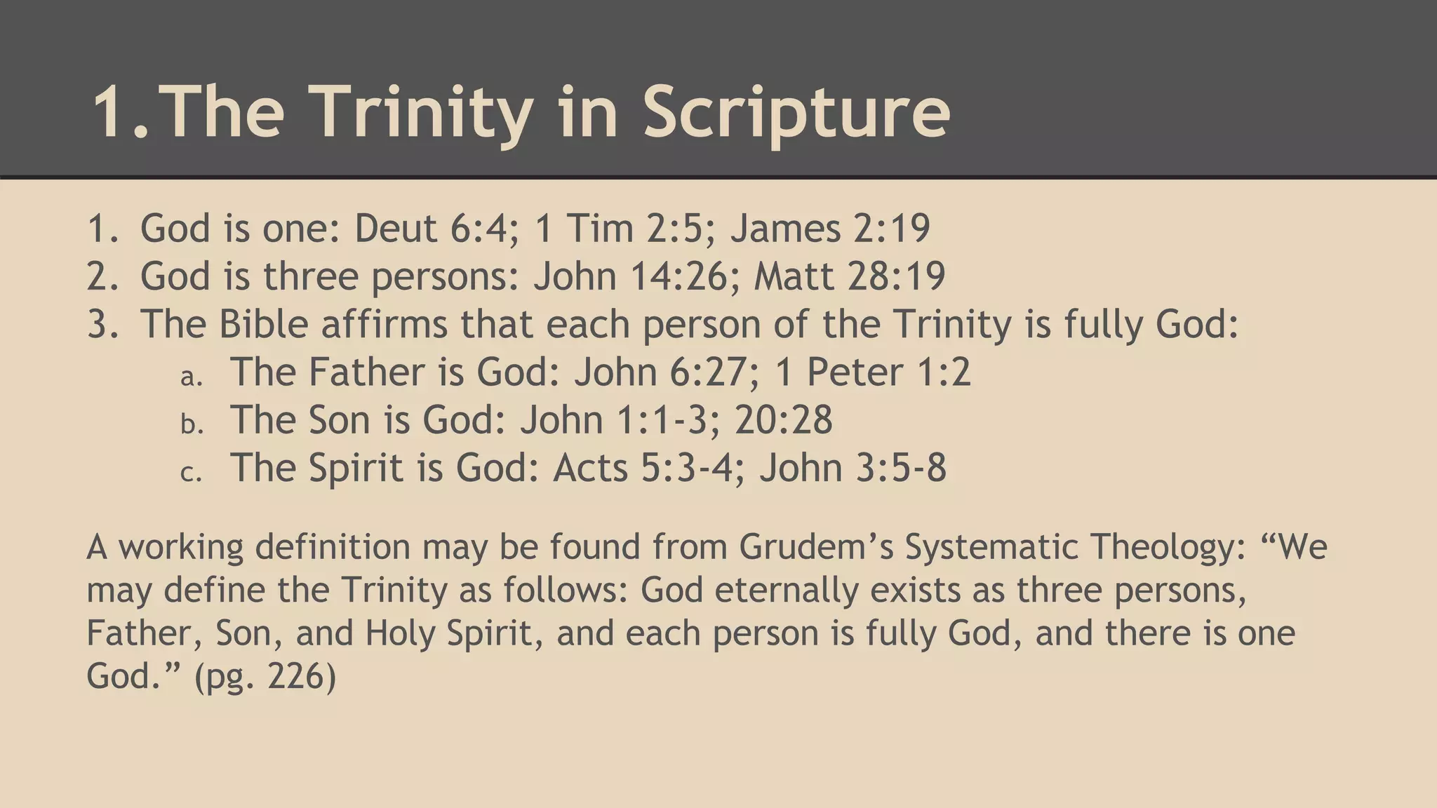 The Trinity - Topics in Theology | PPTX
