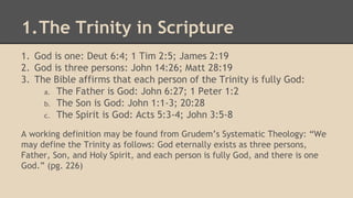 The Trinity - Topics in Theology | PPTX