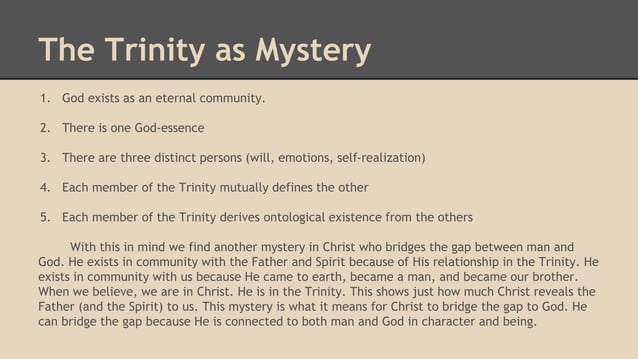 The Trinity - Topics in Theology | PPTX