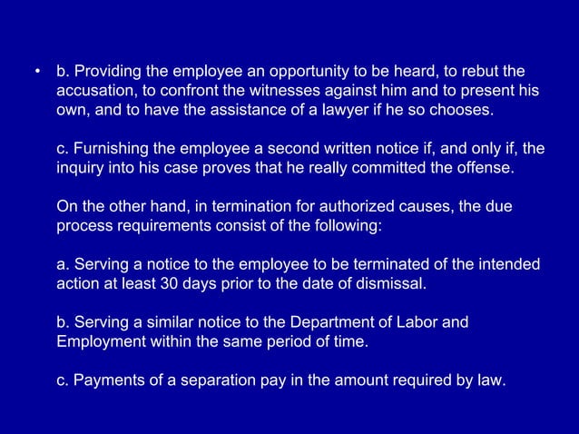 Topic Termination Law.ppt | Business | Business and Finance
