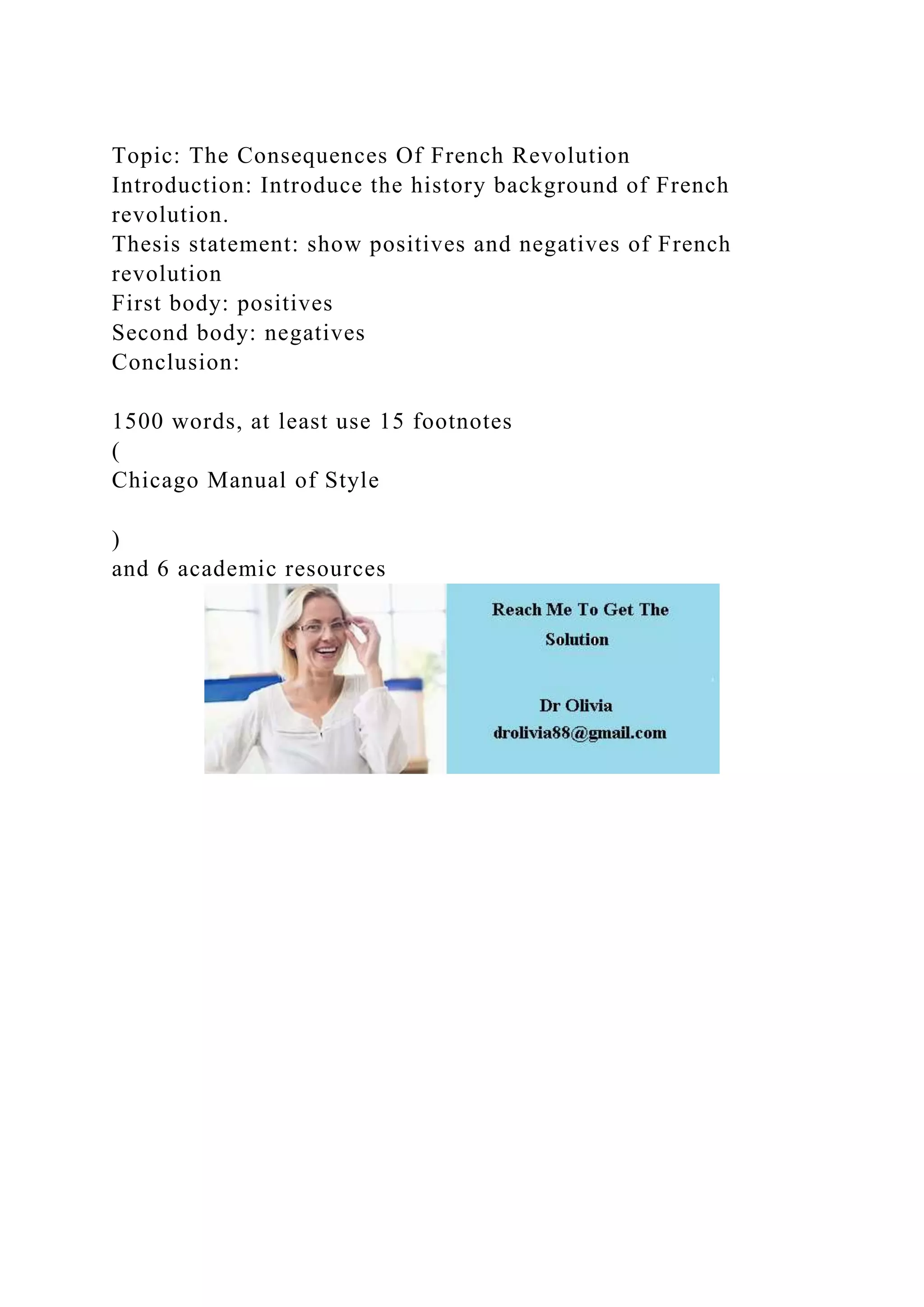 Topic The Consequences Of French RevolutionIntroduction Introduc.docx