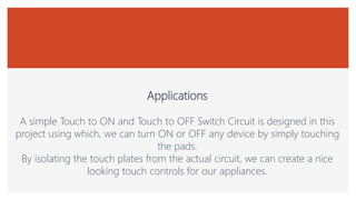 Topic touch on and off switch circuit electrcal machine 2 | PDF