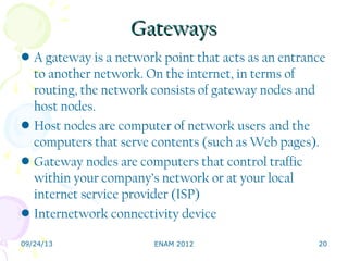 NETWORK COMPONENTS | PPT