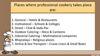 topic 1 cookery | PPTX