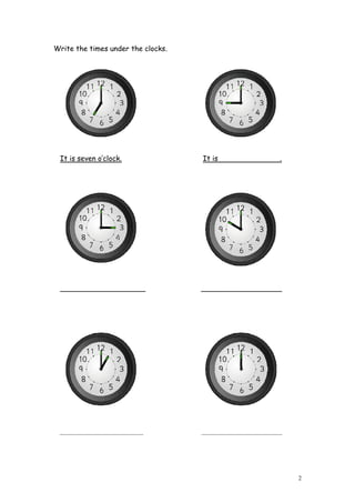 Topic workbook 12 time | PDF