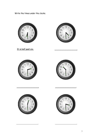 Topic workbook 12 time | PDF