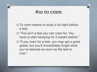 Top idioms and word combinations about school.pptx