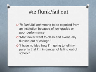 Top idioms and word combinations about school.pptx