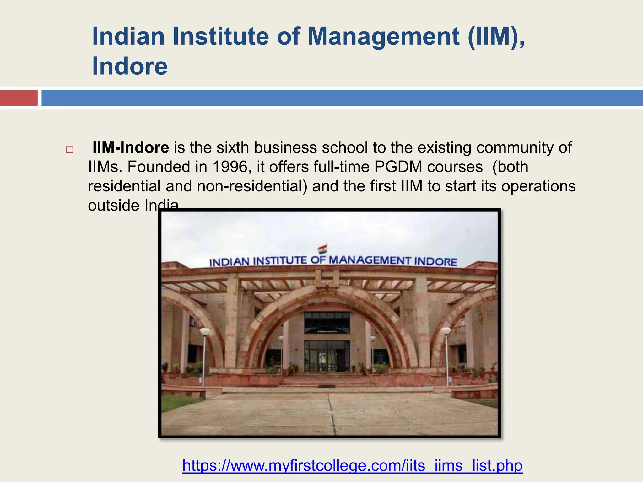 Top IIT and IIM and Best Indian Universities My First College.pptx