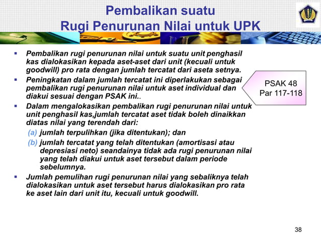 PSAK-48- IAS 36: Impairment -ias-36 | PPTX