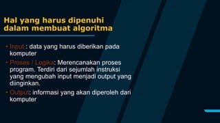 Topik 1(pengantar algoritma) | PPTX