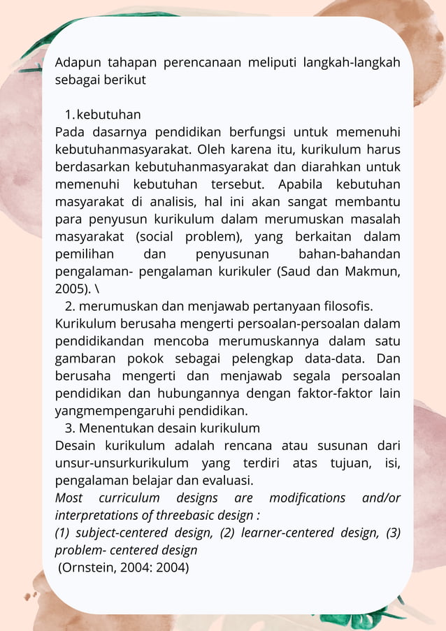 Topik 1. Mulai Dari Diri perancangan pengembangan kurikulum | PDF