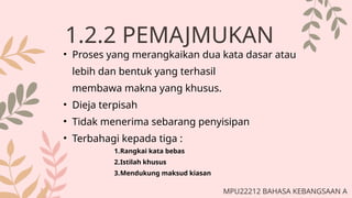 TOPIK 1 - MORFOLOGI BAHASA KEBANGSAAN AA | PPTX