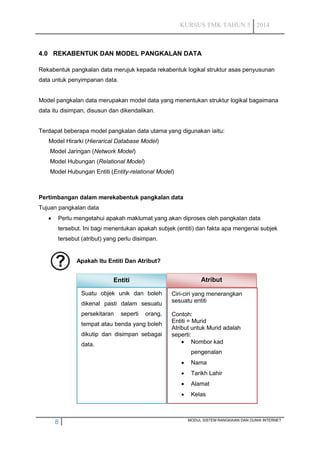 Topik 1 pengenalan kepada pangkalan data | PDF