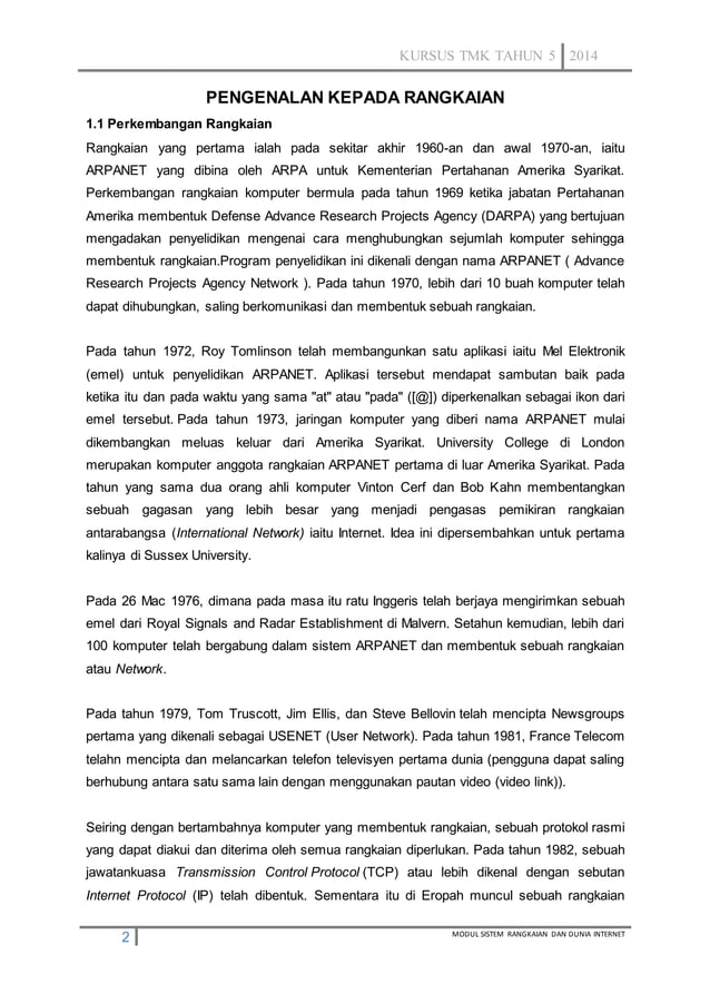 Topik 1 pengenalan kepada rangkaian | DOCX